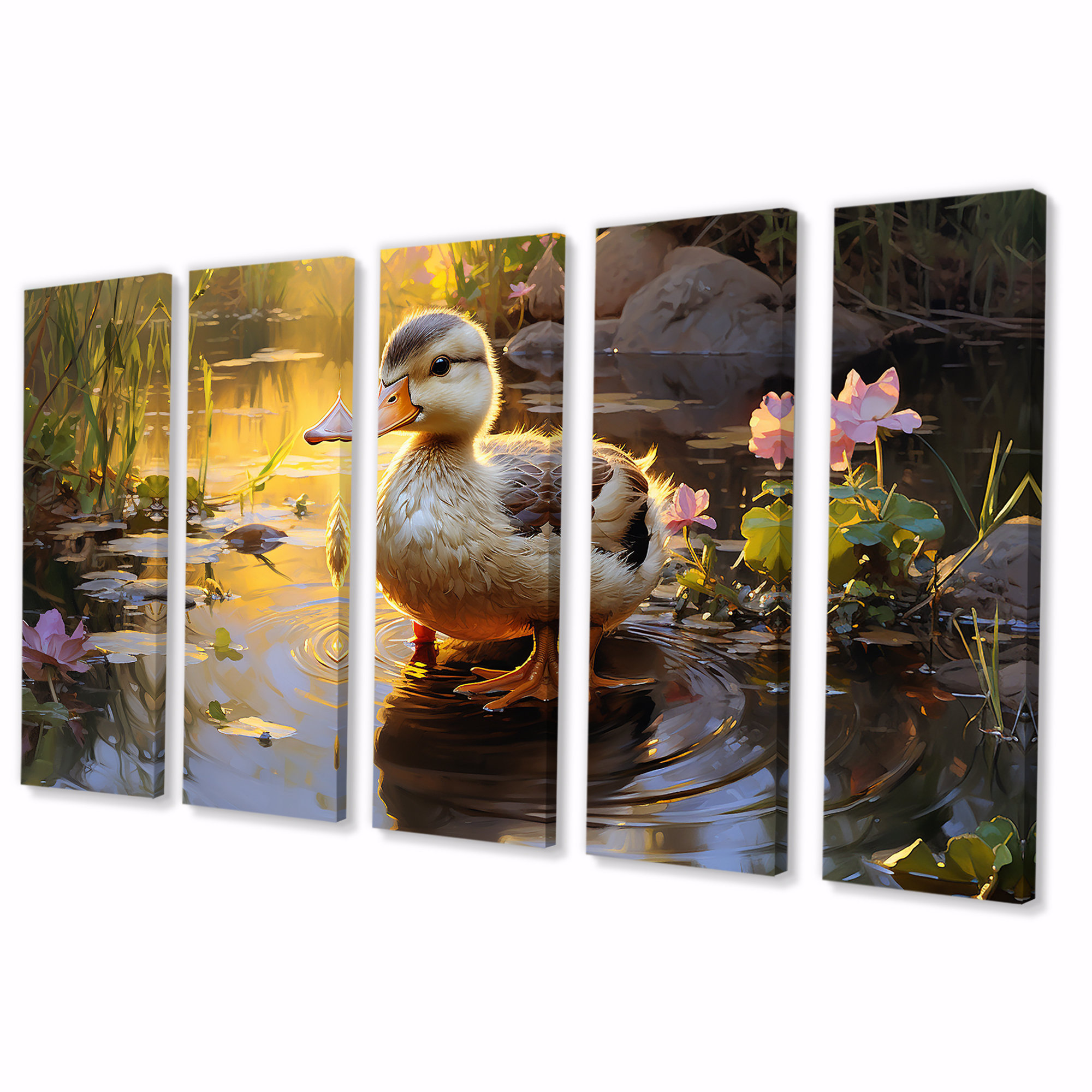 August Grove Yellow And Green Duck Feathered Pond Elegance - Duck 5 ...
