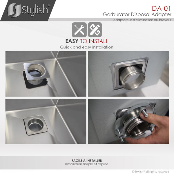 STYLISH Square Garbage Disposal Adapter & Reviews | Wayfair