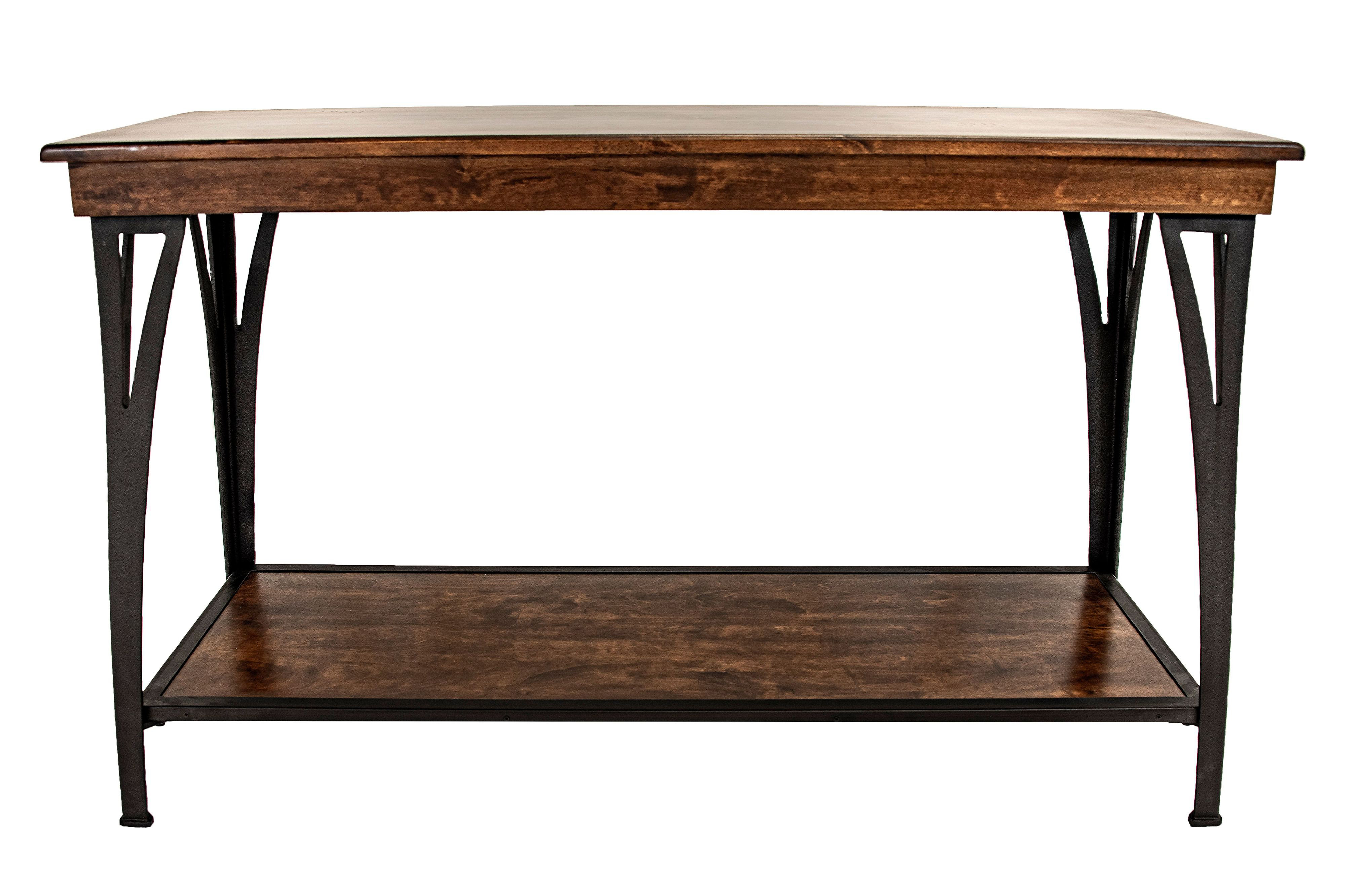 Loon Peak® Kimio 50" Wide Sofa Back Table, Copper | Wayfair