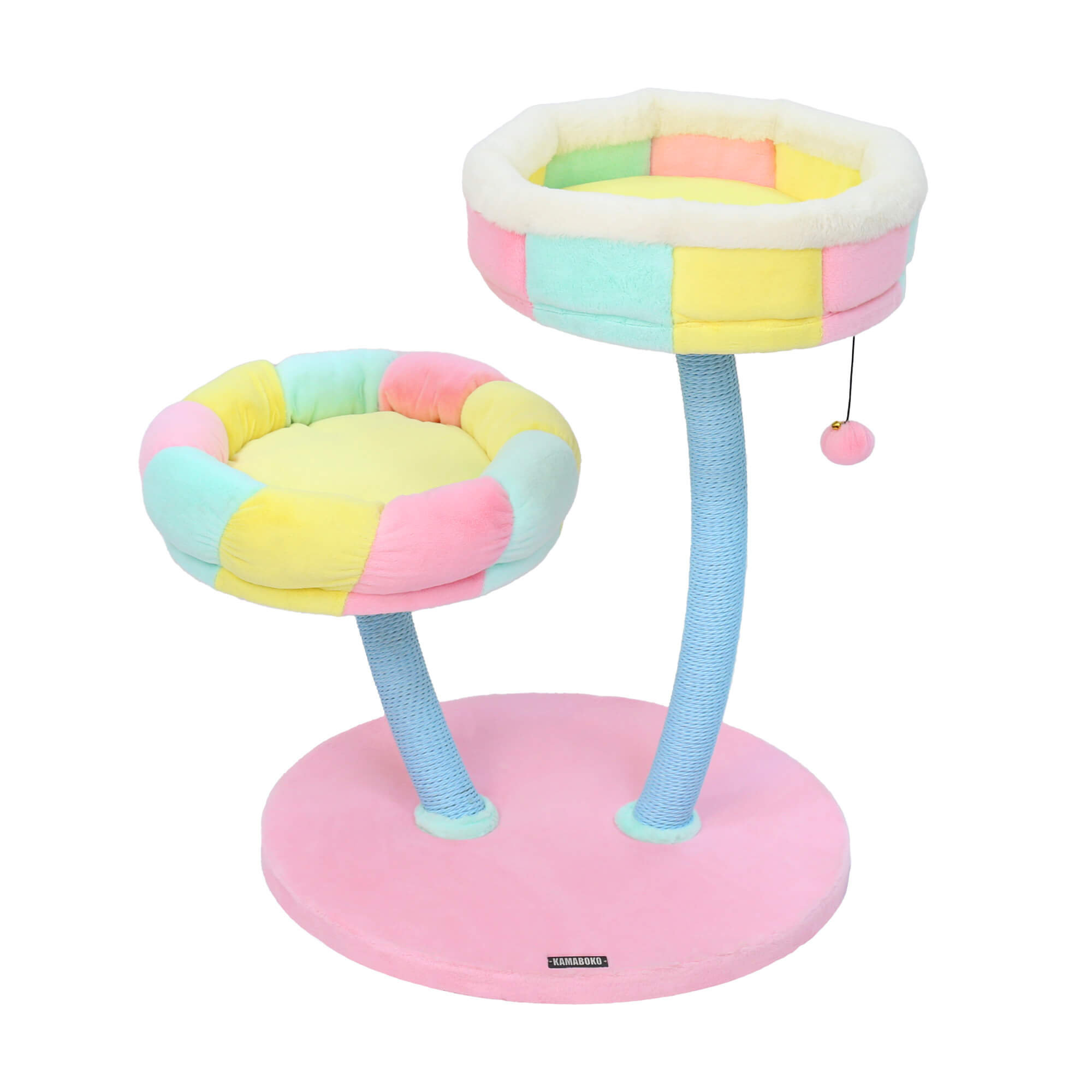 Tucker Murphy Pet™ 28.74'' H Elisama Colorful Cat Tree, Flower Cat Bed, Cat Tower | Wayfair