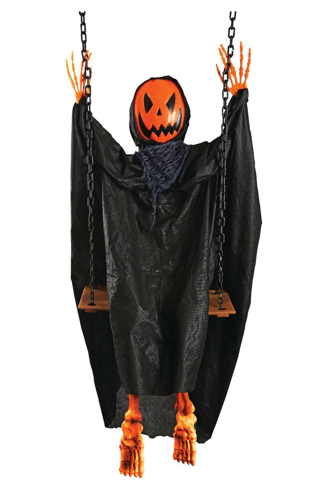 The Holiday Aisle® Swinging Pumpkin Prop | Wayfair
