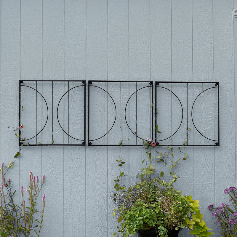 ACHLA Quilt Block-Circles Wall Trellis Panels (3 panels) | Wayfair