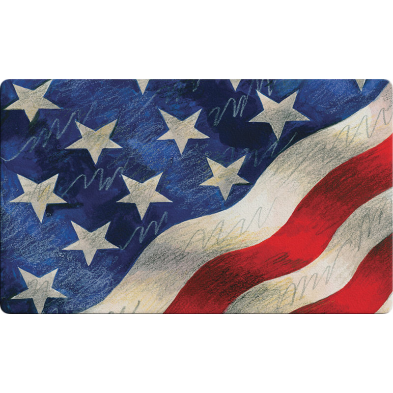 Toland Home Garden Star-Spangled Banner 30 in. x 18 in. Non-Slip Indoor ...