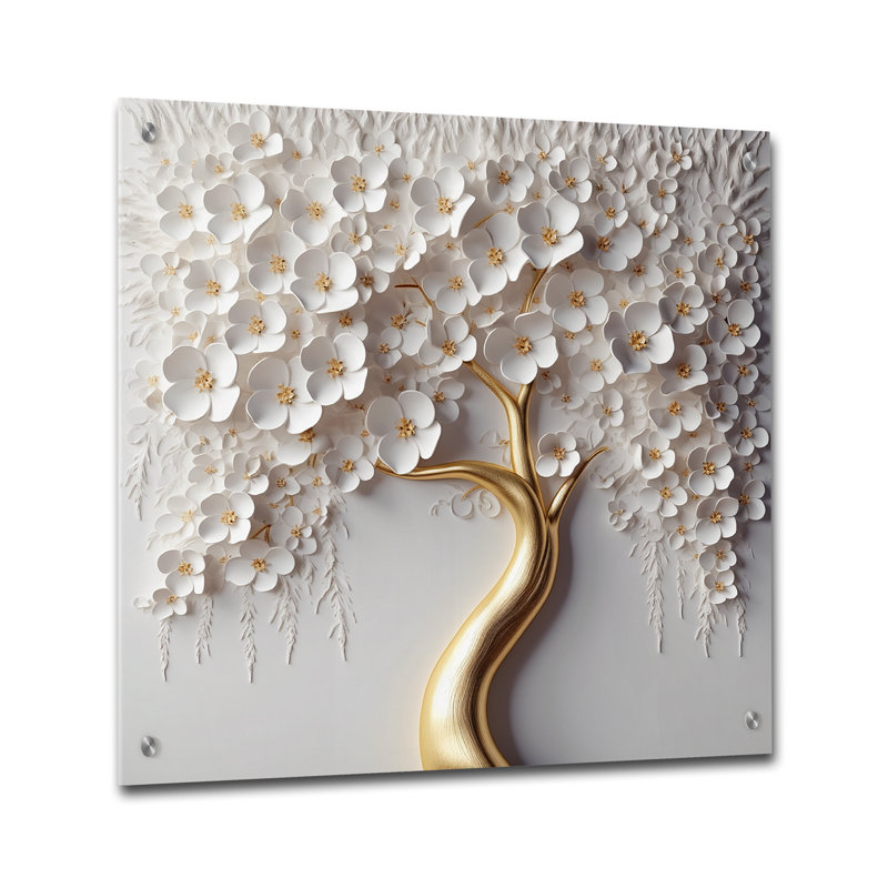 House of Hampton® White Orchid Tree Garden Of Branches VIII - Tree ...