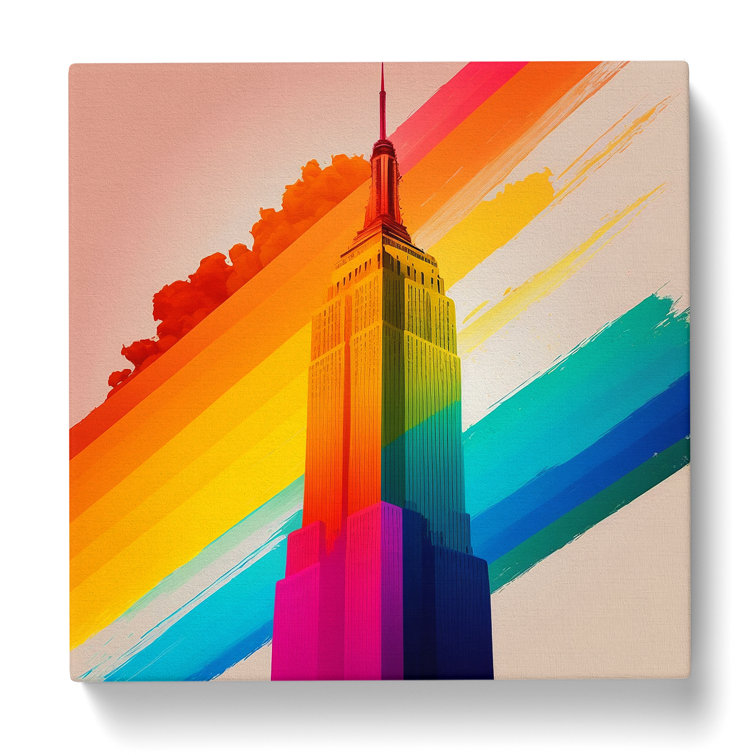 17 Stories Empire State Building Colour Field - No Frame Print ...