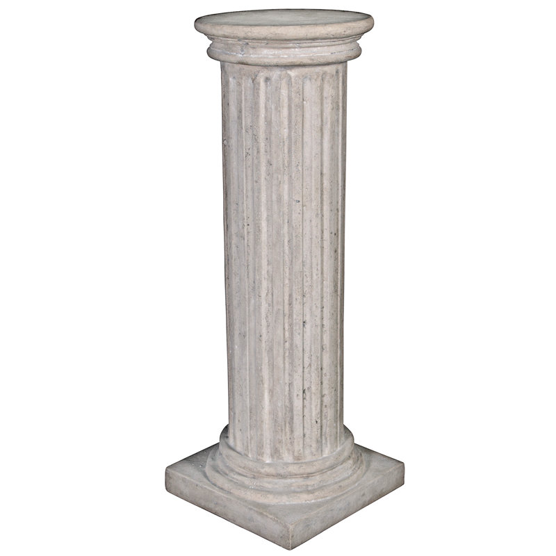Design Toscano Classical Greek Fluted Pedestal & Reviews | Wayfair