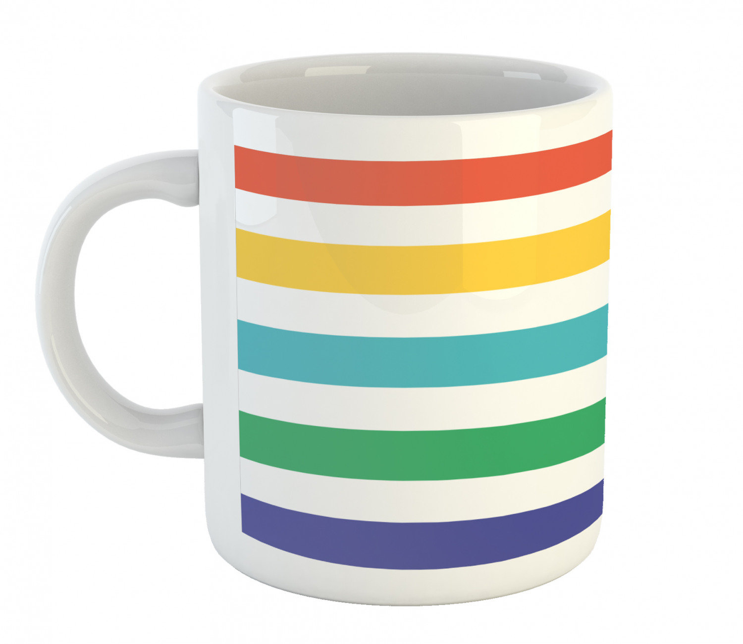 East Urban Home Fun Horizontal Lines Coffee Mug | Wayfair