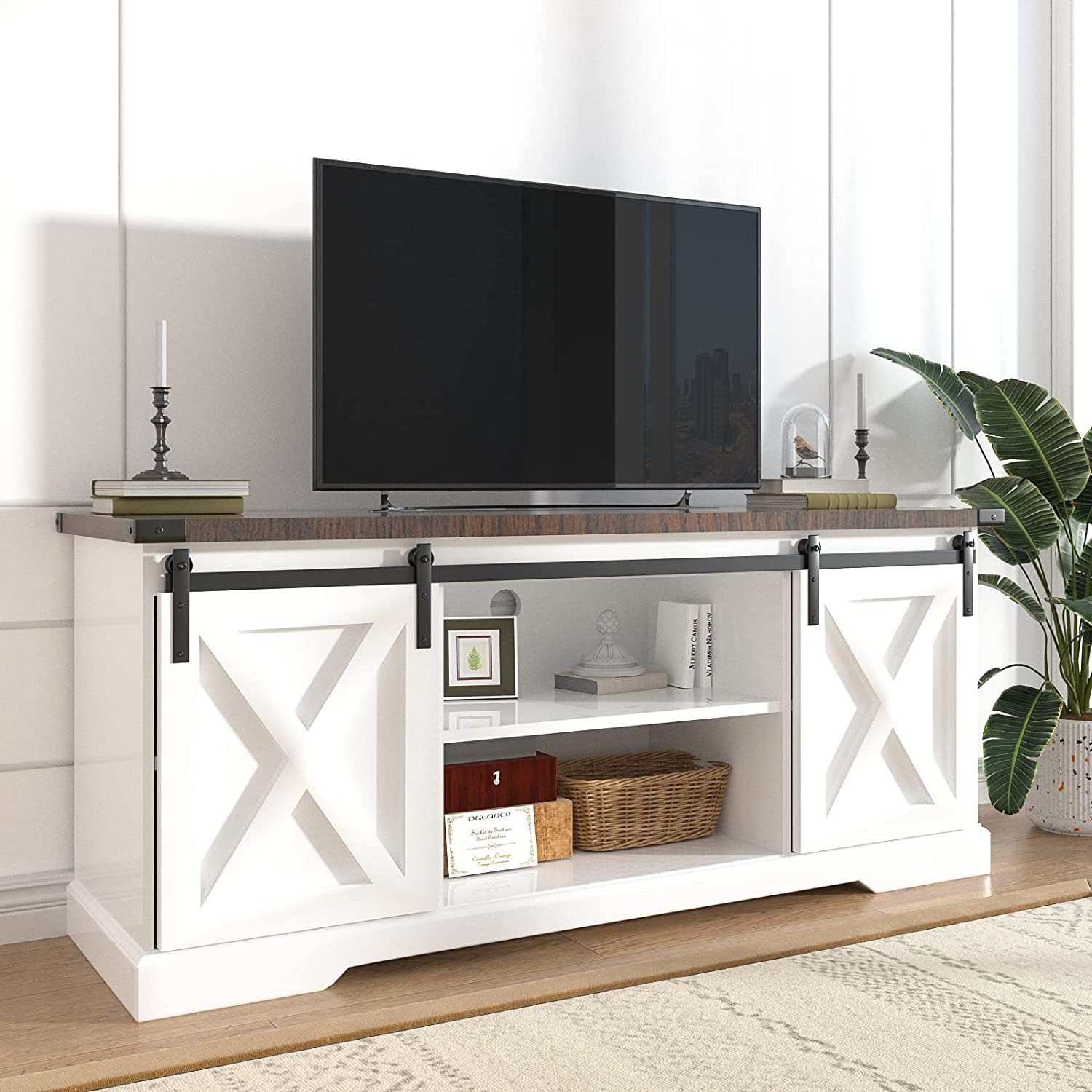 Gracie Oaks Ravindr TV Stand for TVs up to 65" & Reviews - Wayfair Canada