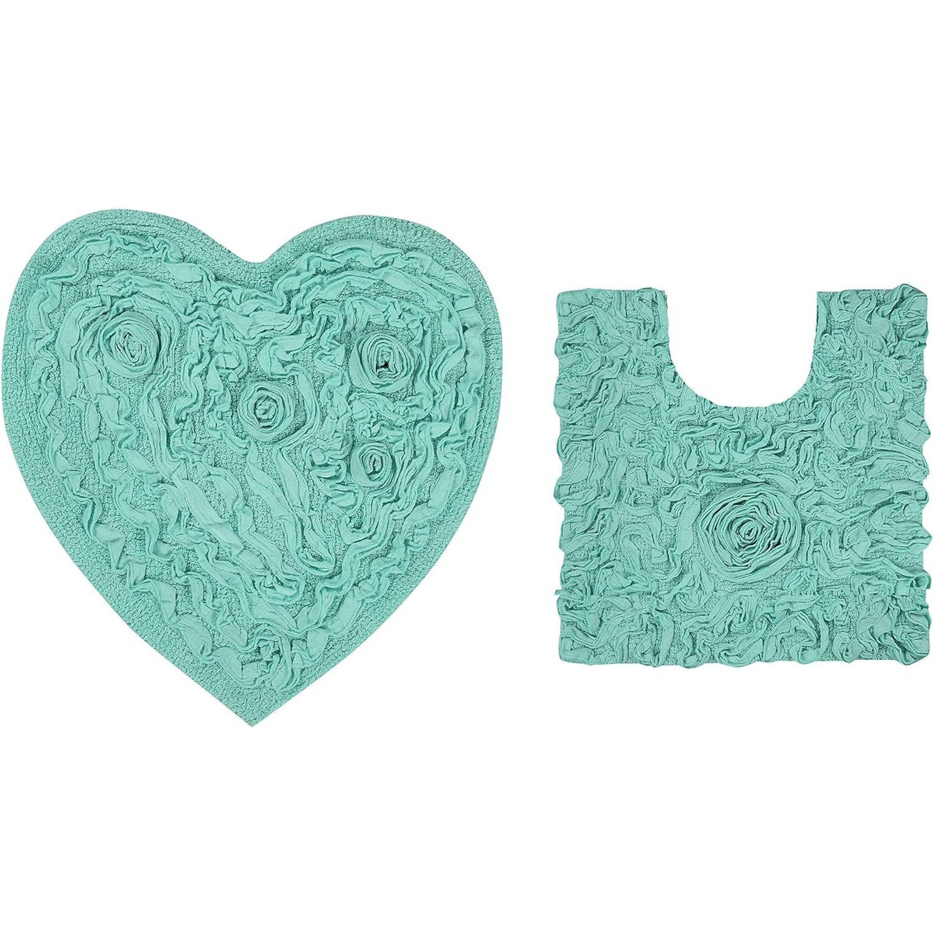 Winston Porter Franciska 100% Cotton Machine Wash Bath Rug with Contour ...