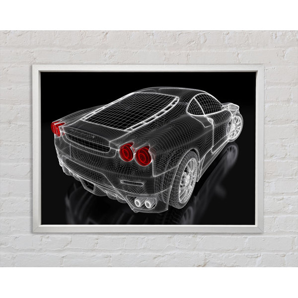 Williston Forge Ferrari F430 Drawing - Single Picture Frame Print on ...