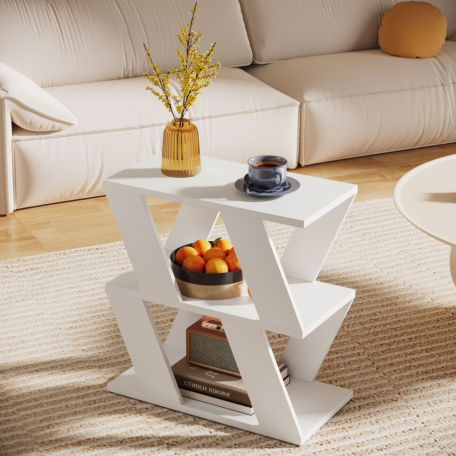 Ebern Designs End Table With Storage | Wayfair
