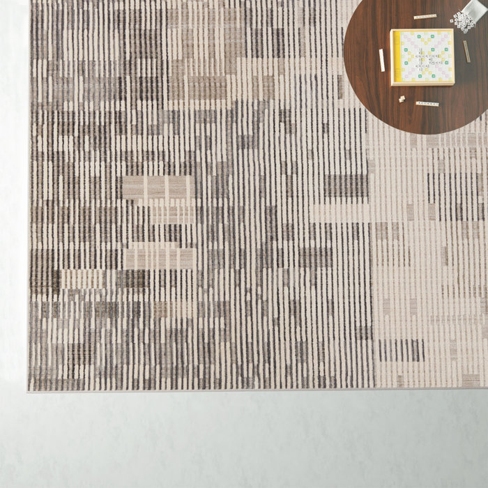 Erwin Performance Gray/Cream/Taupe Rug | AllModern