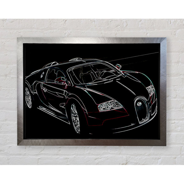 Bright Star Bugatti Veyron Front - Single Picture Frame Print | Wayfair ...