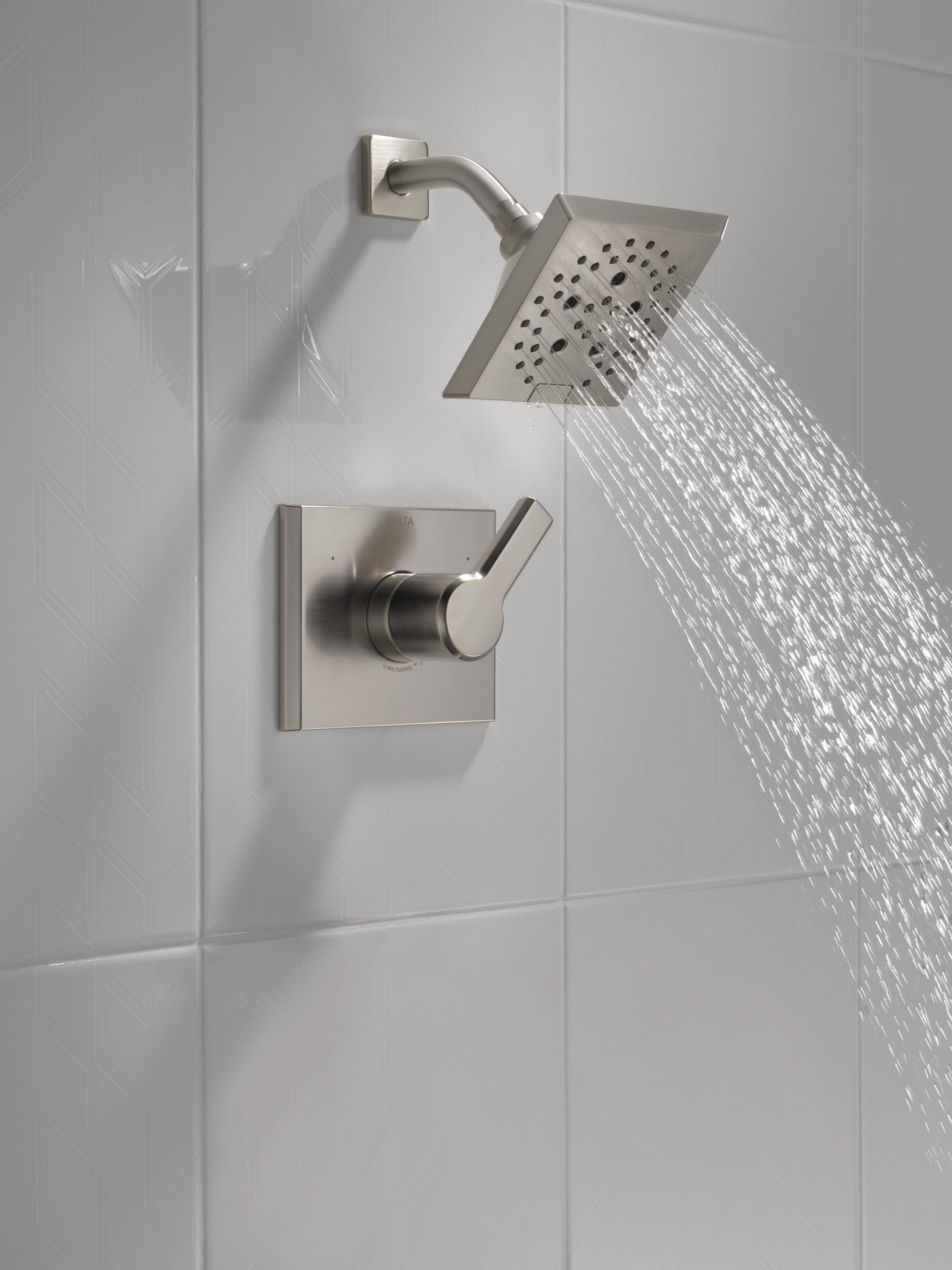 Delta Pivotal Shower Faucet with H2Okinetic Technology & Reviews ...