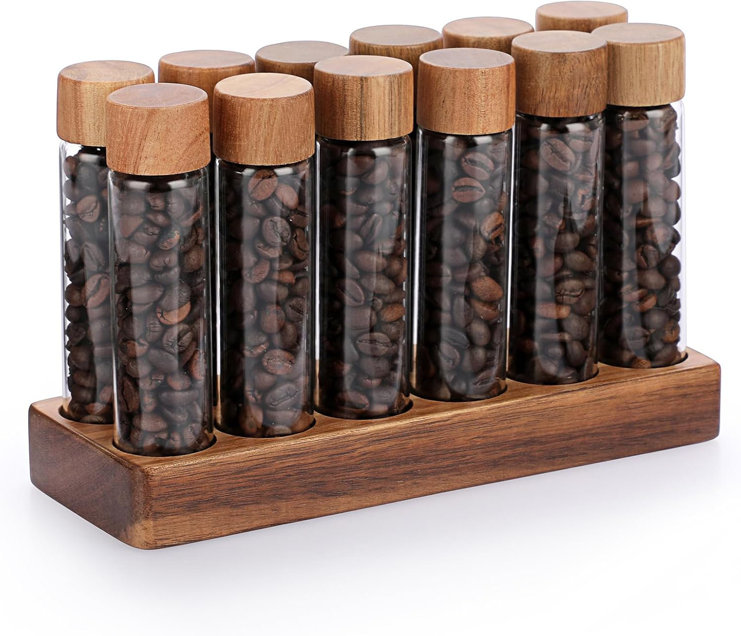 Latitude Run® Set Of 12 Single Dose Coffee Bean Storage Tubes With ...