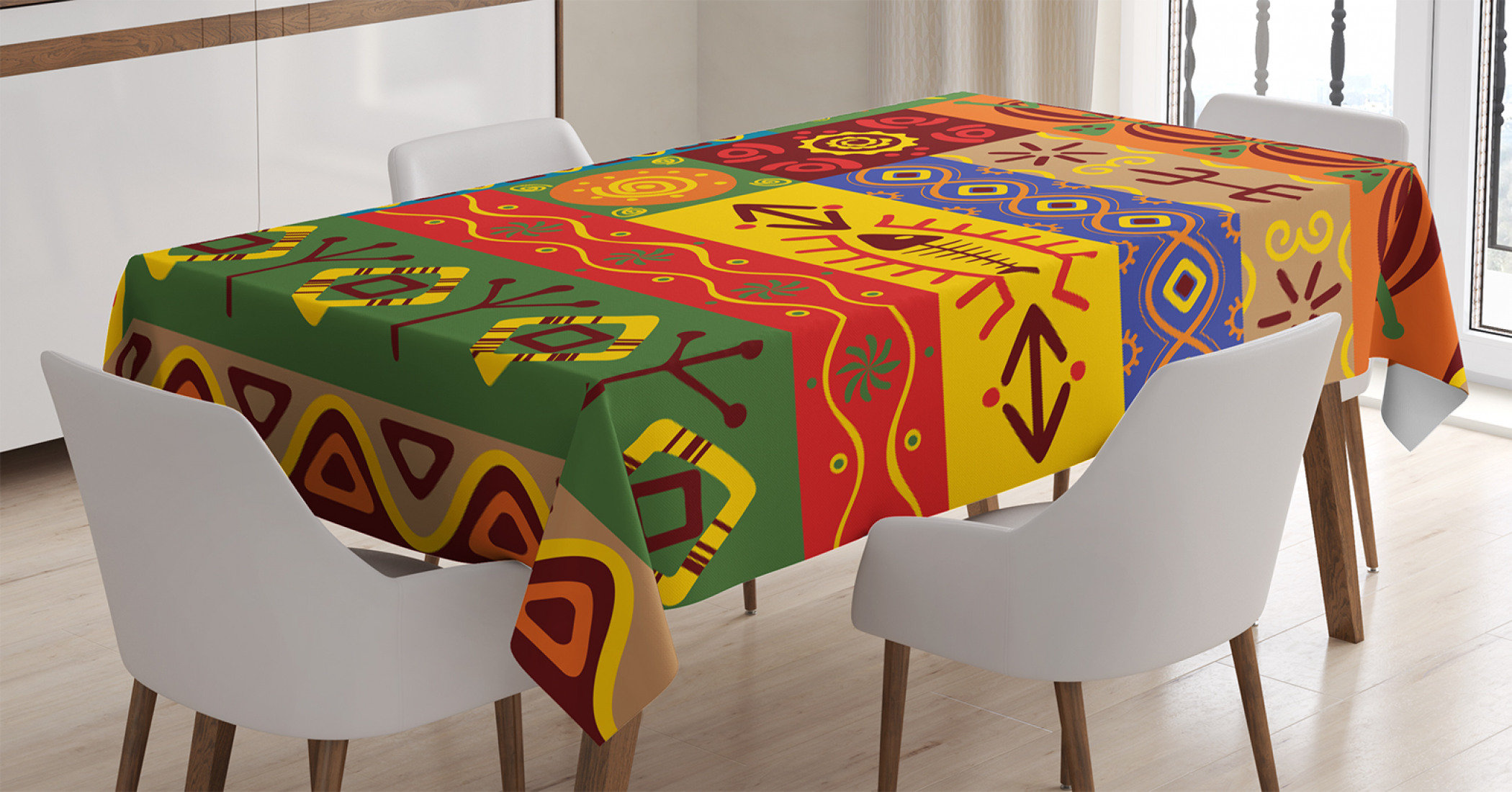 East Urban Home African Abstract Ethnic West African Tribal Folk Art ...