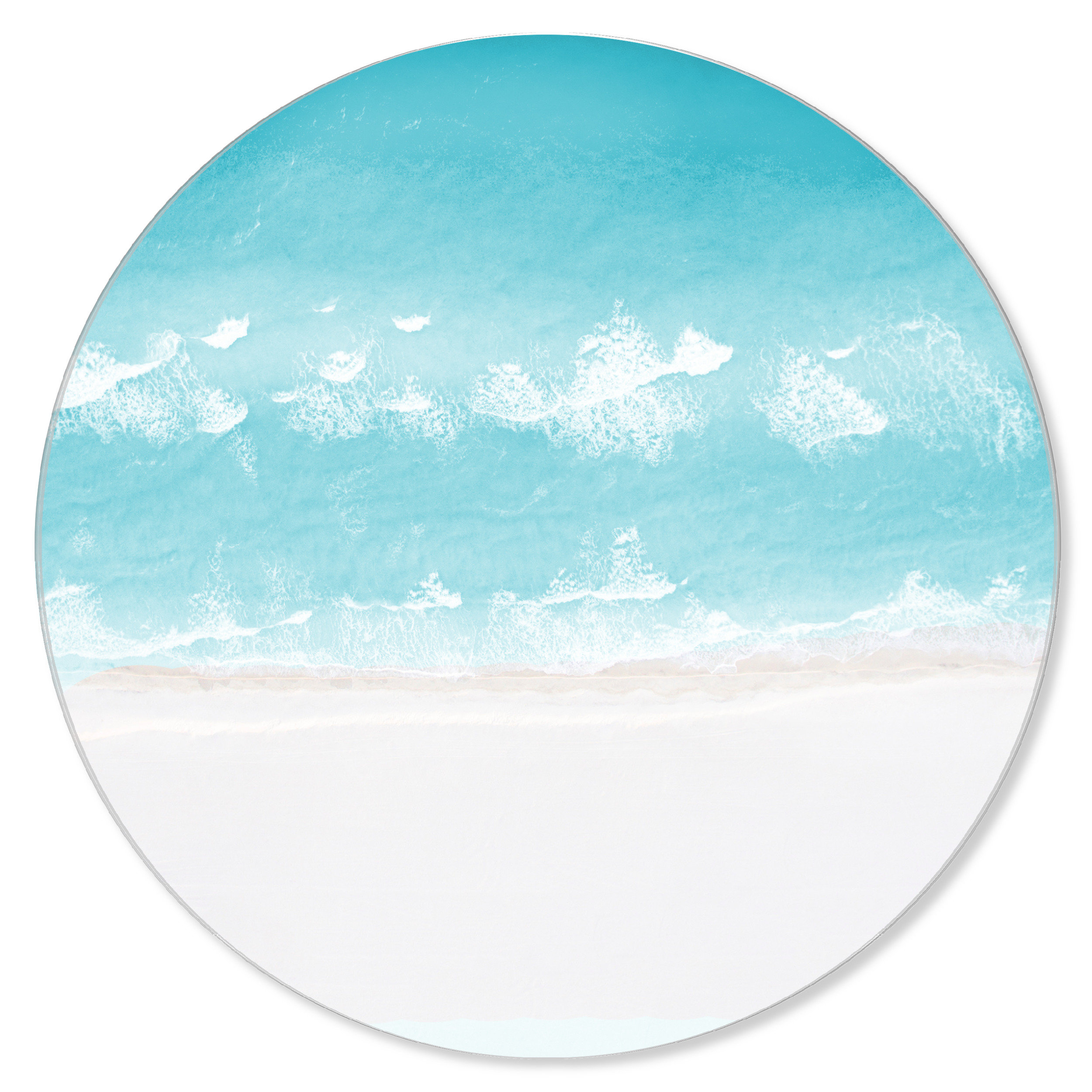 Oliver Gal Calm Perfect Ocean Blue - Unframed Painting | Perigold