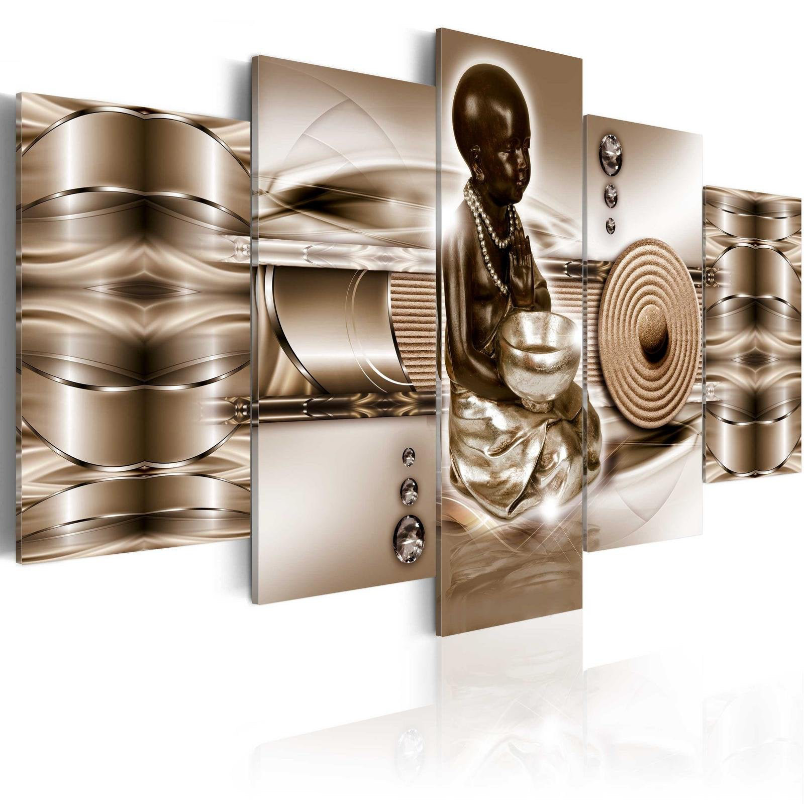 Latitude Run® Zen Calm - 5 Piece Wrapped Canvas Graphic Art Set | Wayfair