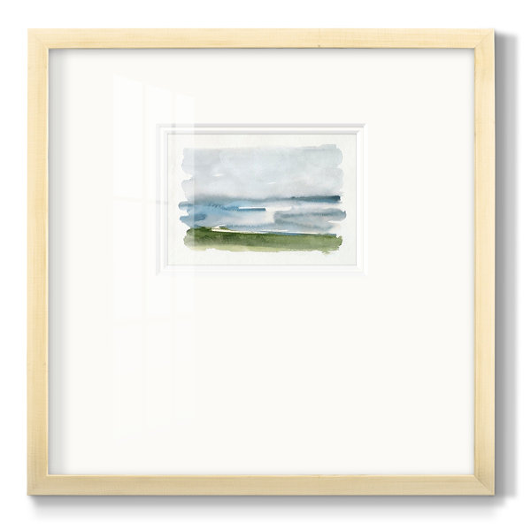 Birch Lane™ Coastline Splash II Framed On Paper Painting | Wayfair