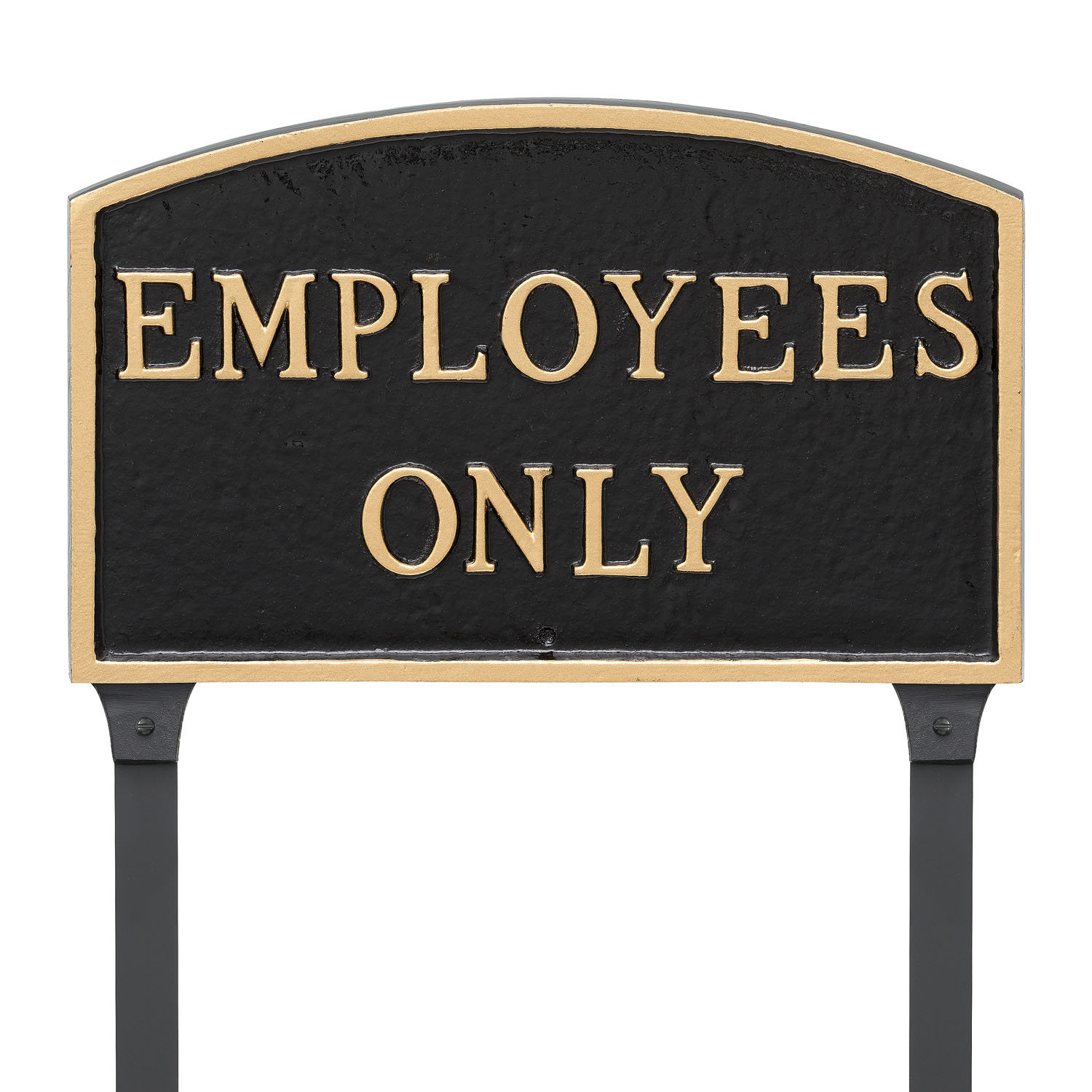 Montague Metal Products Inc. Employees Only Statement Garden Sign | Wayfair