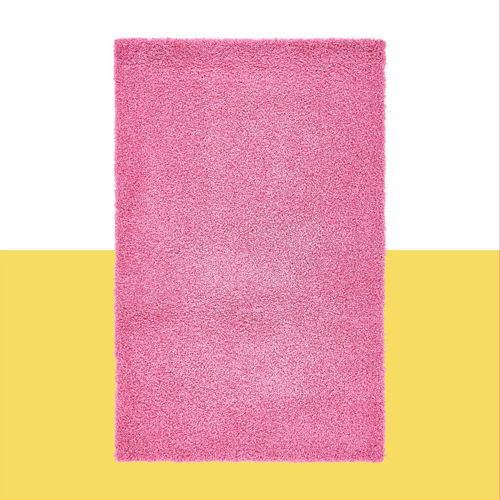 Ebern Designs Angeline Performance Taffy Pink Rug & Reviews | Wayfair