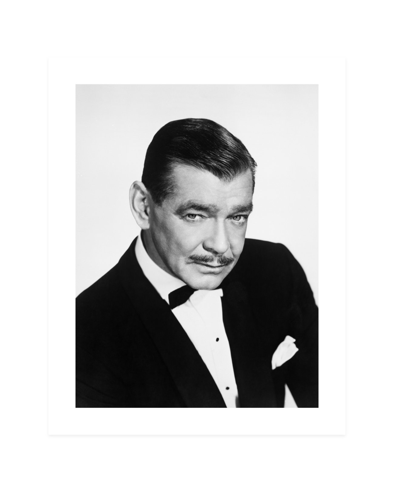 Globe Photos Entertainment & Media Portrait of Clark Gable - Unframed ...