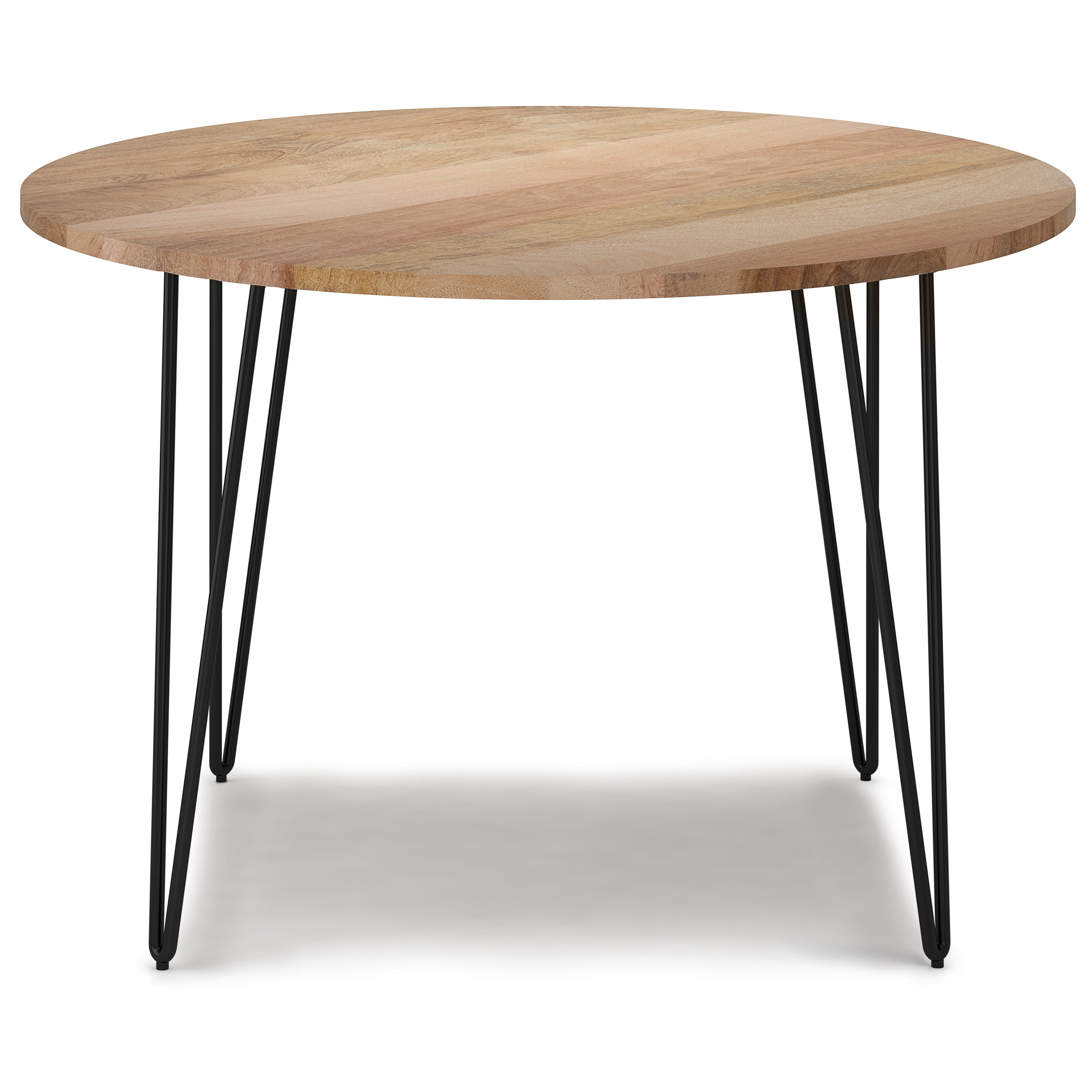 Simpli Home Hunter 45-inch Round Dining Table in Natural | Wayfair
