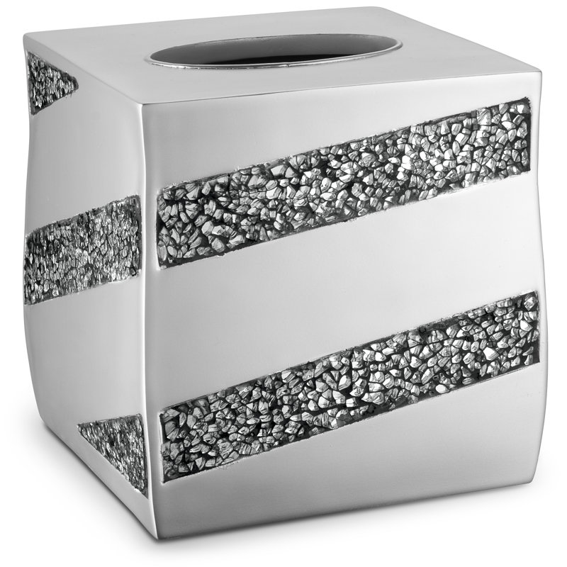 Dwellza Silver Mosaic Square Tissue Box Cover & Reviews | Wayfair