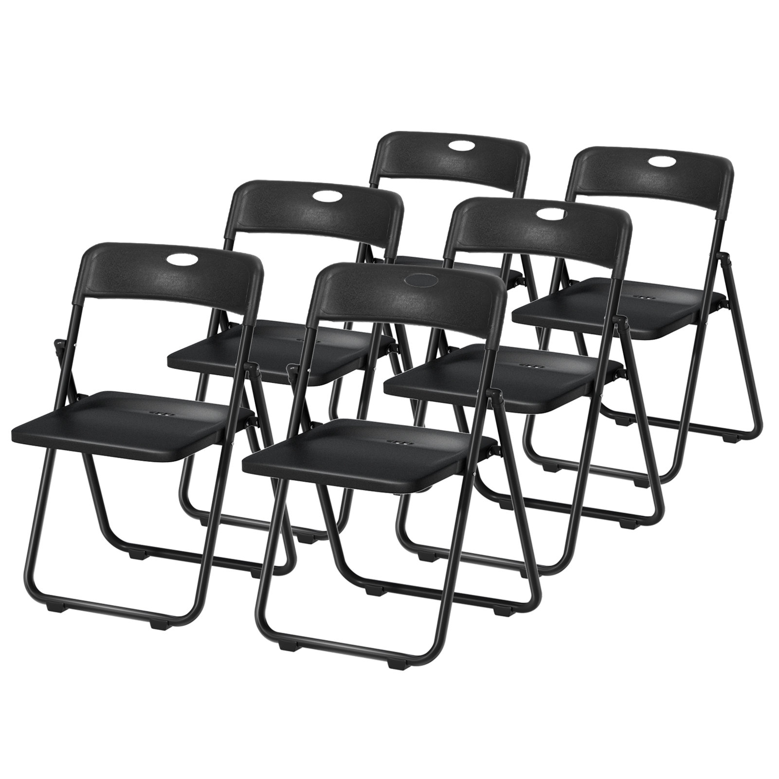 Wrought Studio™ 6Pcs/Set Folding Chairs, Staff Backpack Computer Chair ...