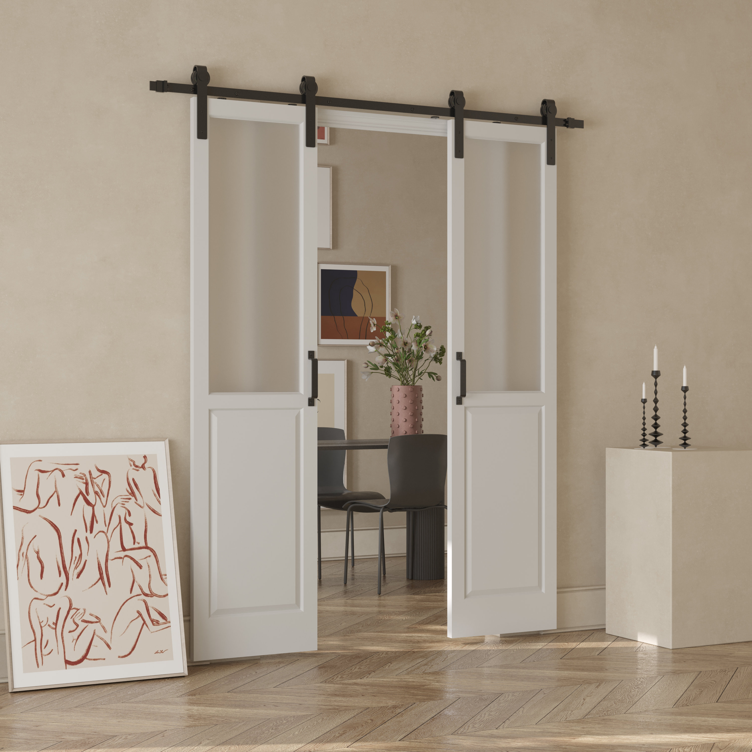 Sliding French Barn Doors