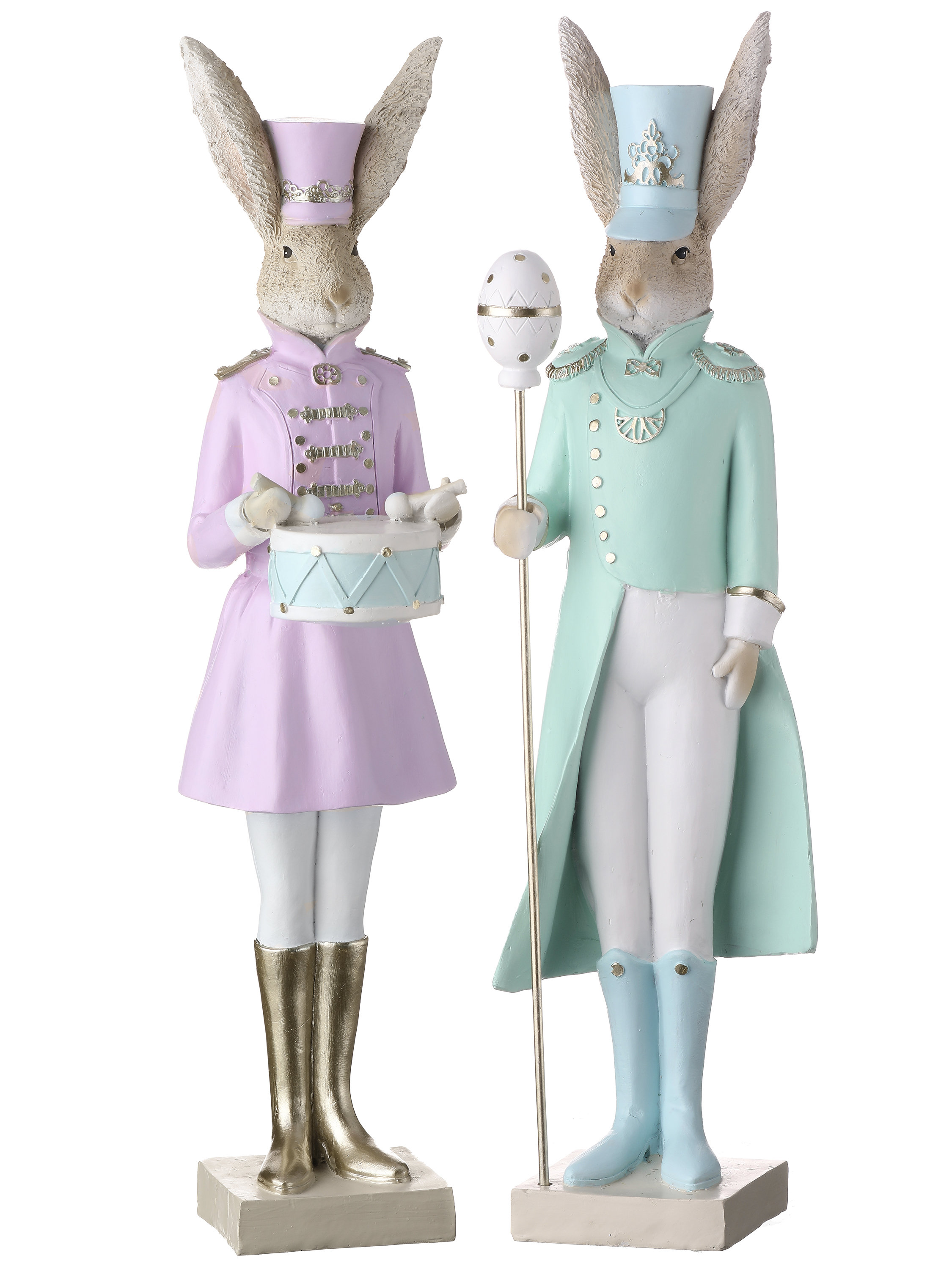 Trinx 2 Piece Firminio Resin Bunny Toy Soldier Set | Wayfair