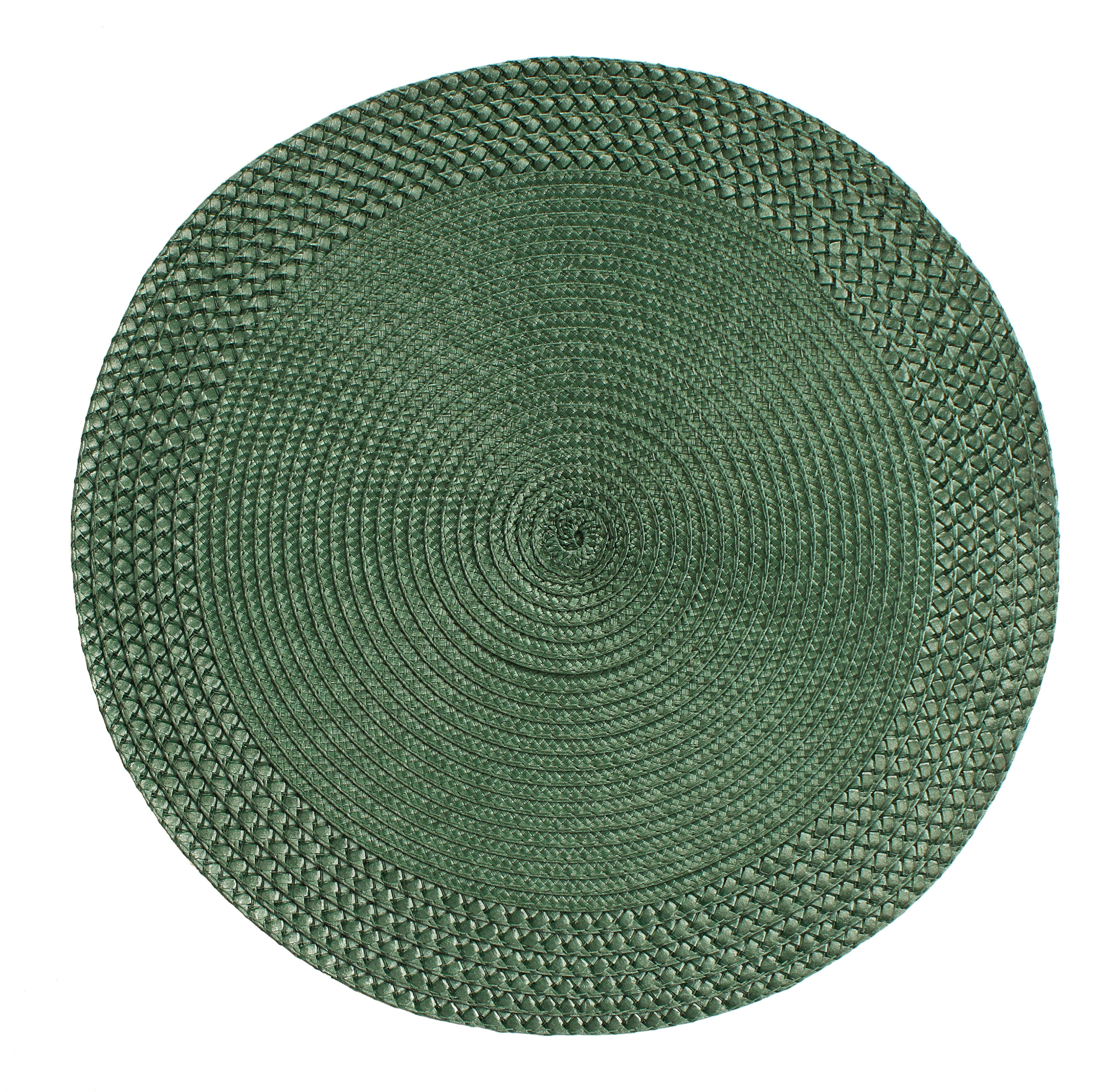 Gracie Oaks Radric Rome Woven Braided Table Placemats 15 Inch Round Set ...