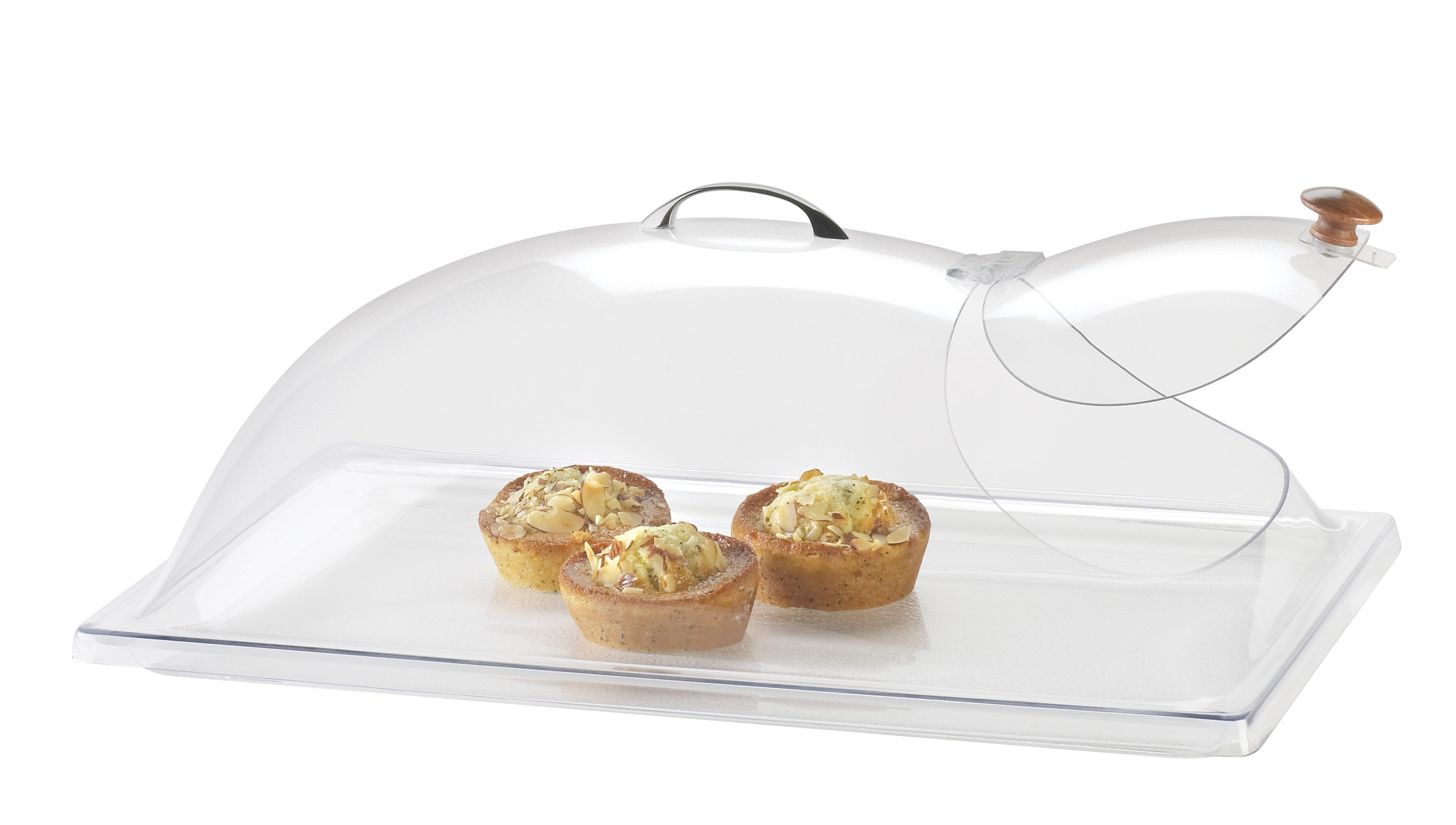 Cal-Mil Classic Clear Dome Display Cover with Single End Opening and ...