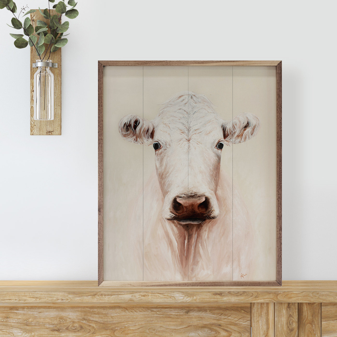 Gracie Oaks Farmhouse Cow By Lindsay Kivi | Wayfair