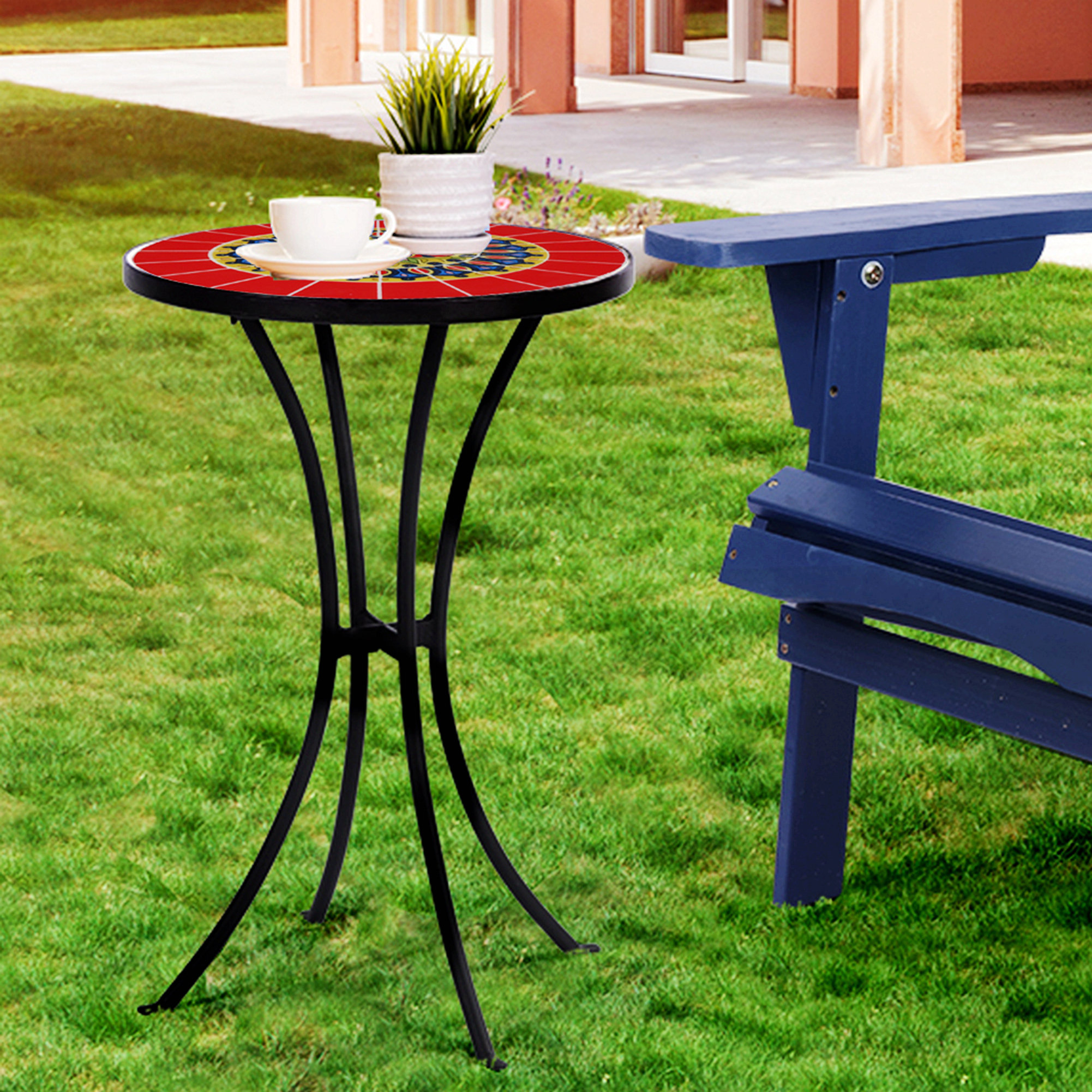Fleur De Lis Living Barnabas Round 14'' Outdoor Coffee Table - Wayfair ...