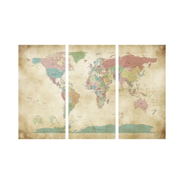 Trent Austin World Cities Map by Michael Tompsett - No Frame Gallery ...