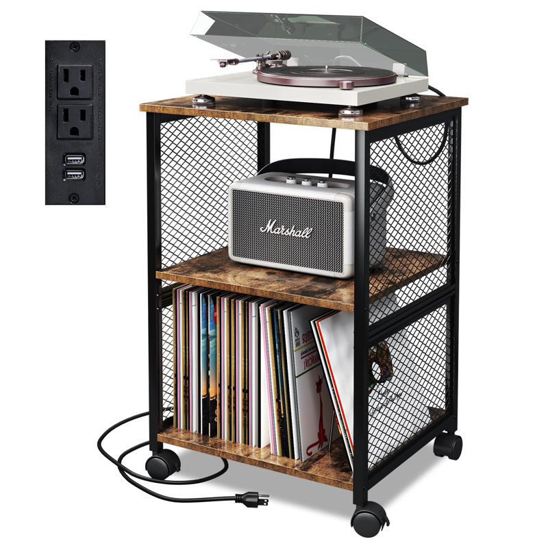 17 Stories 3-Tier Audio Rack | Wayfair