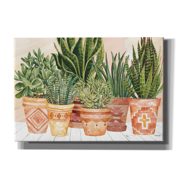 Bayou Breeze " Aztec Potted Plants " by Cindy Jacobs - Wayfair Canada