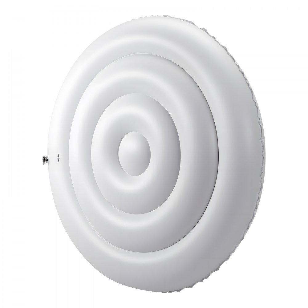 VEVOR Inflatable Hot Tub Cover 4.5ft Round Lid Weatherproof and ...