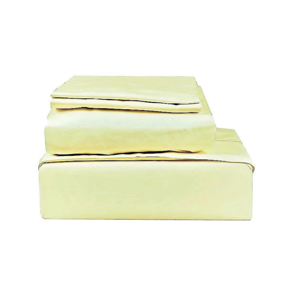 Latitude Run® 100% Cotton Sateen Solid Colour Sheet Set & Reviews ...