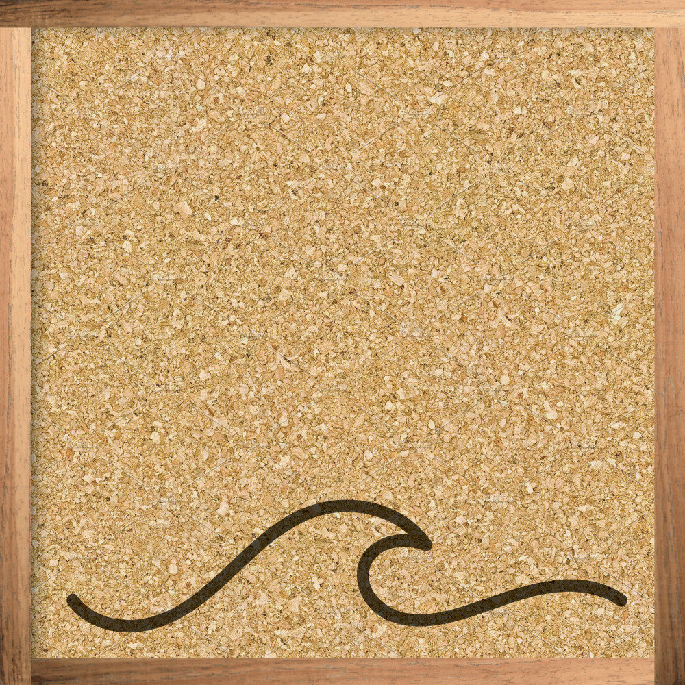 Breakwater Bay Wave Wall Mounted Corkboard | Wayfair