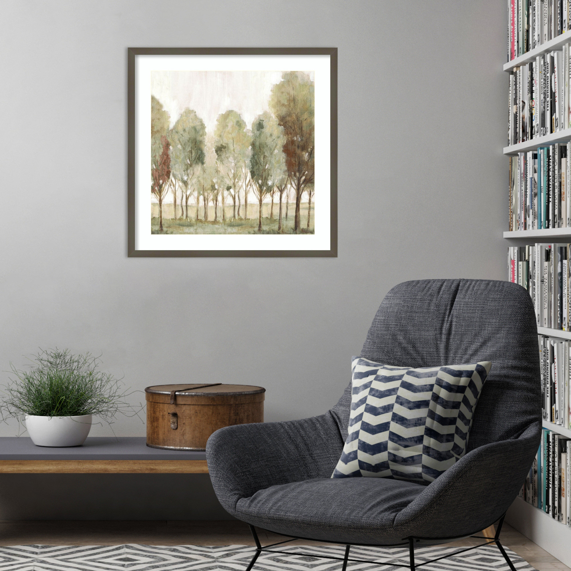 Lark Manor™ Silent Fall Trees I by Eva Watts Wood Framed Wall Art Print ...