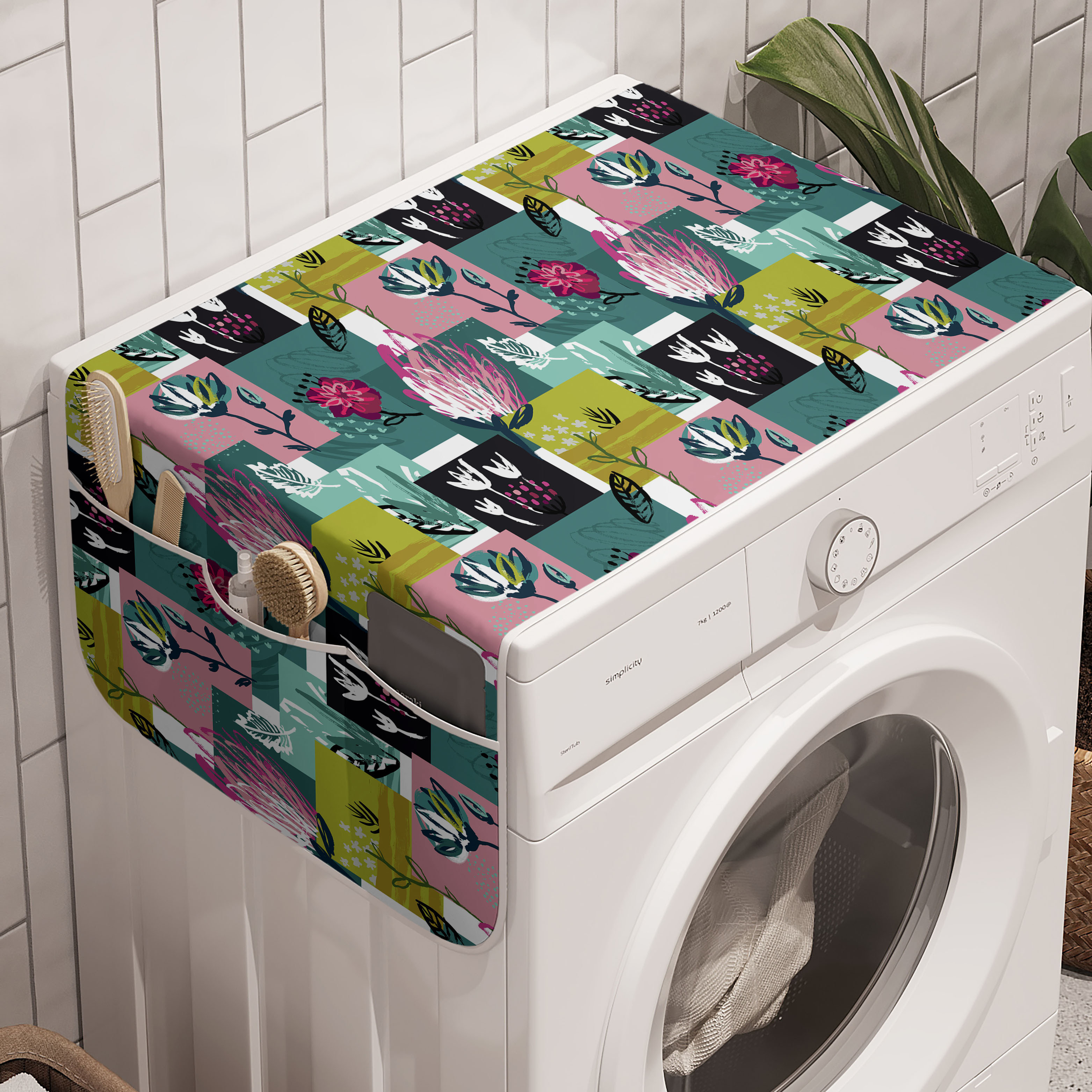 East Urban Home Spring Washing Machine Organizer Pack of 2 47" x 18.5 ...