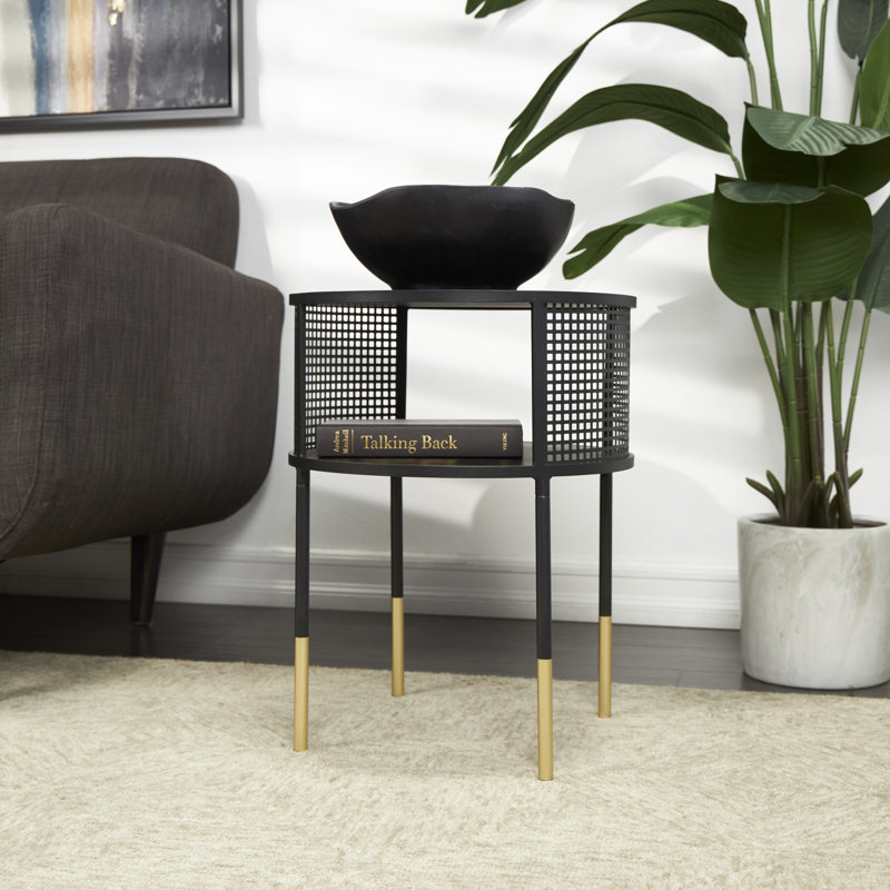 Willa Arlo™ Interiors Waldenburg Iron Frame End Table | Wayfair