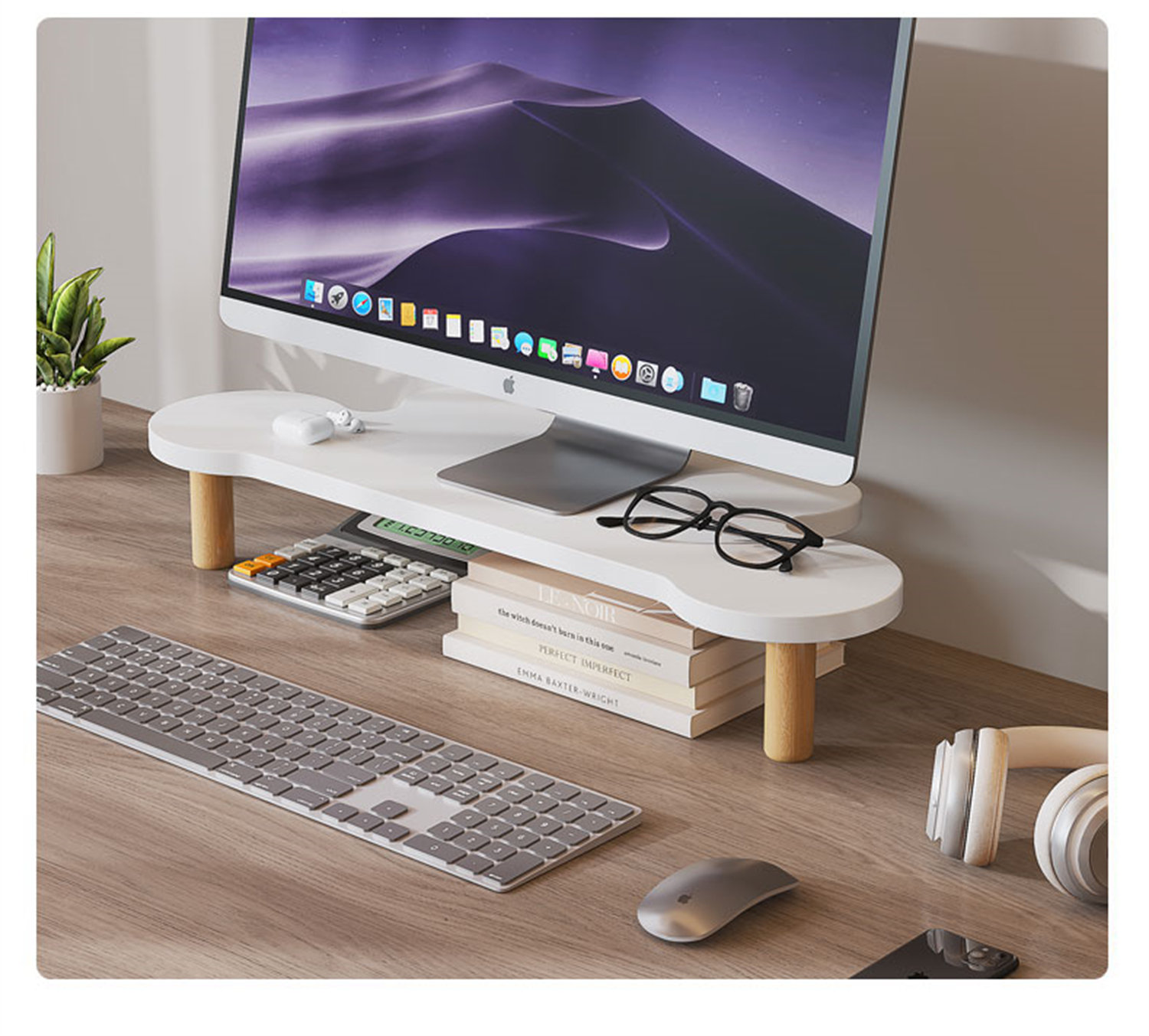 Brayden Studio® Abdussalam Manufactured Wood Monitor Stand | Wayfair