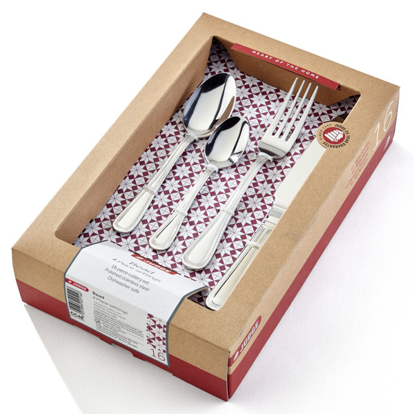 Judge, Bead - 16 Piece Cutlery Set, Service for 4 | Wayfair.co.uk