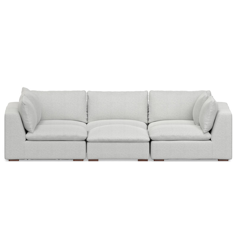 Simpli Home Jasmine Pit Sectional Modular Sofa 124-inches Wide ...