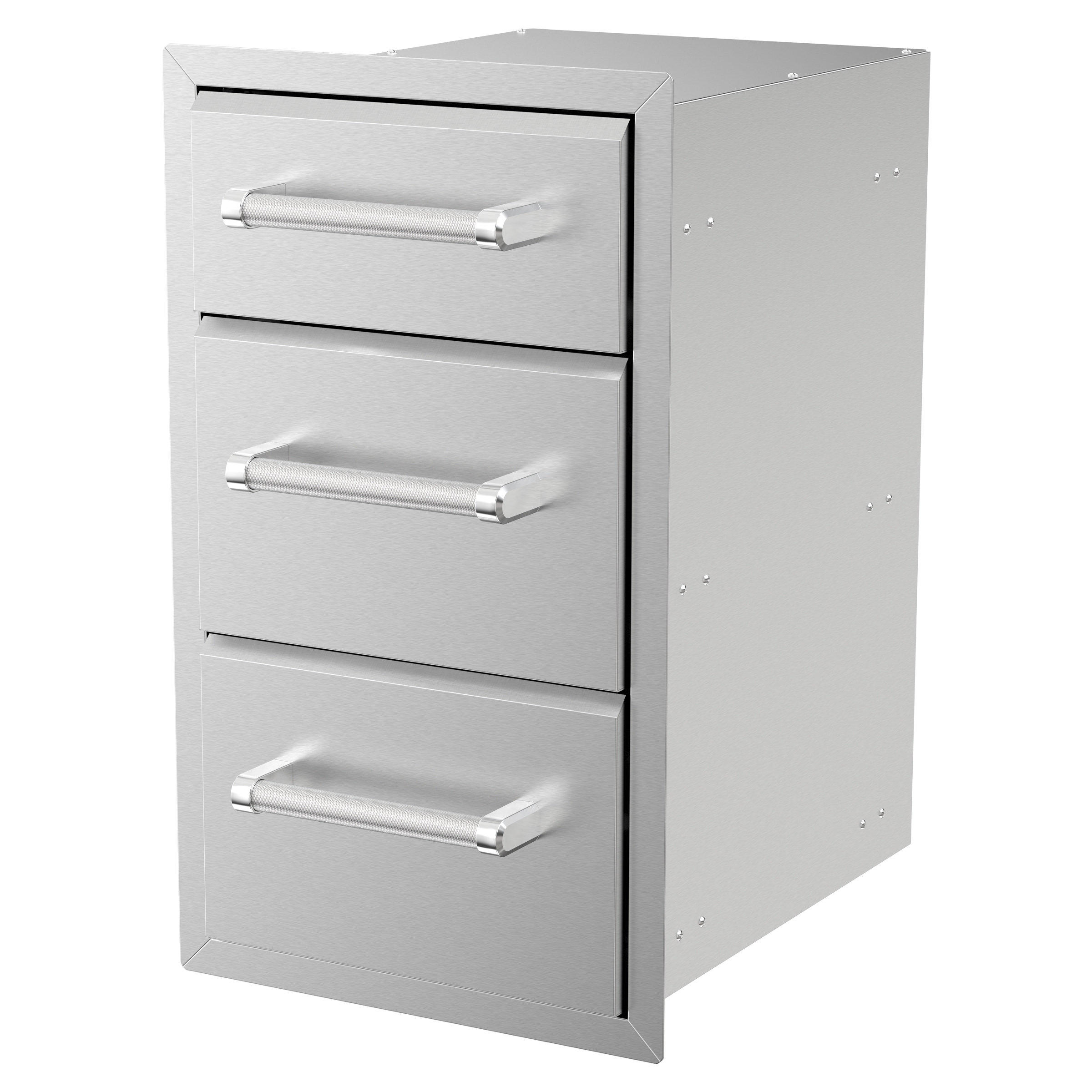 Spire 17.8" Stainless Steel Outdoor Drawers | Wayfair