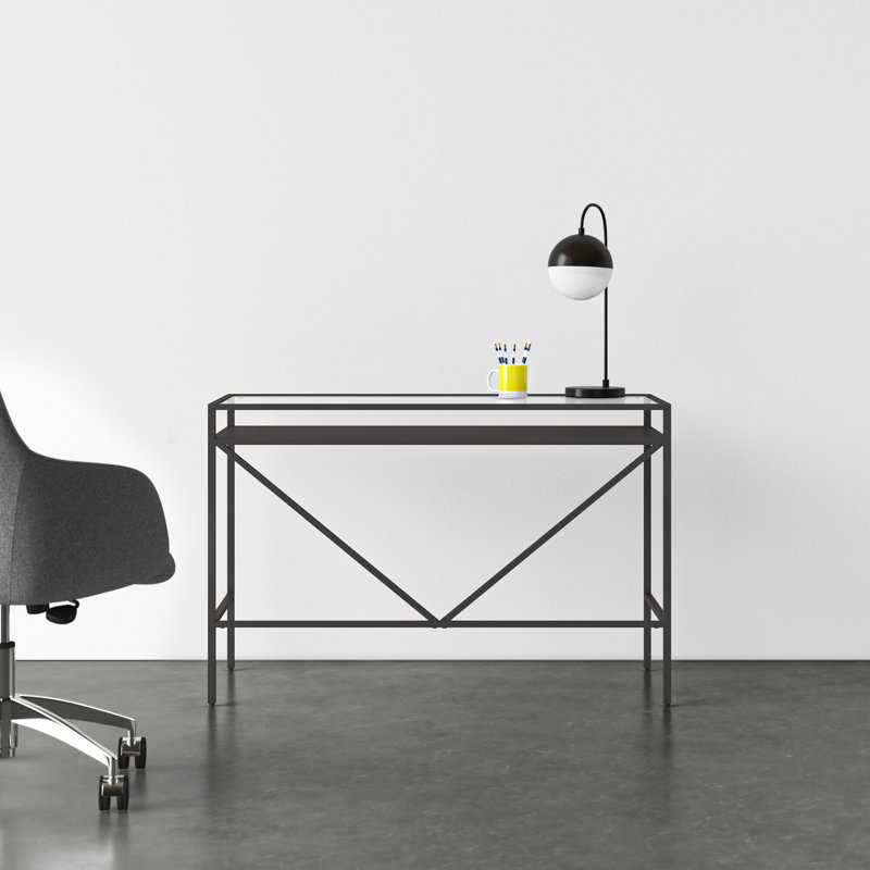 AllModern Duran Glass Desk & Reviews | Wayfair