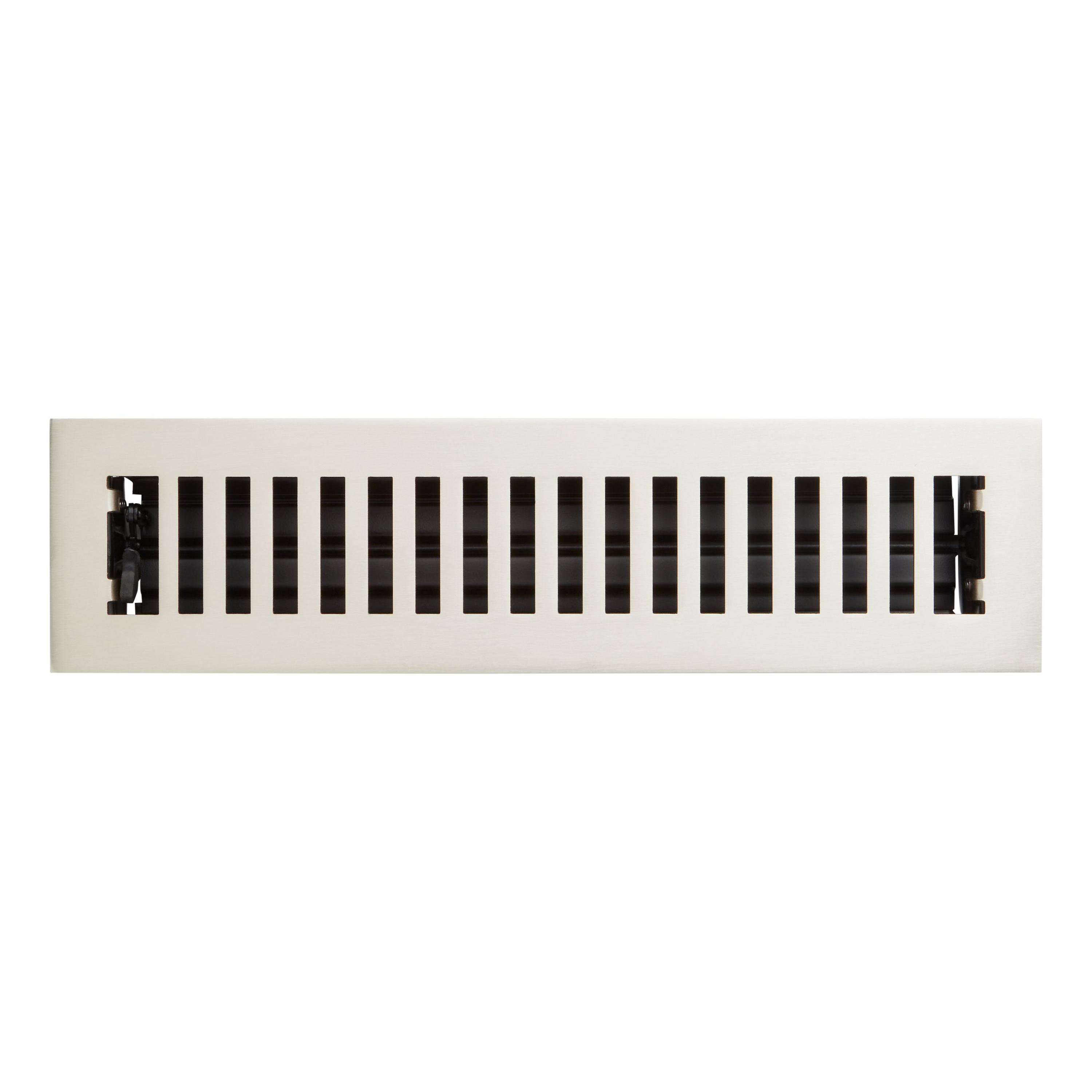 Signature Hardware Modern Steel Floor/Wall Register | Wayfair